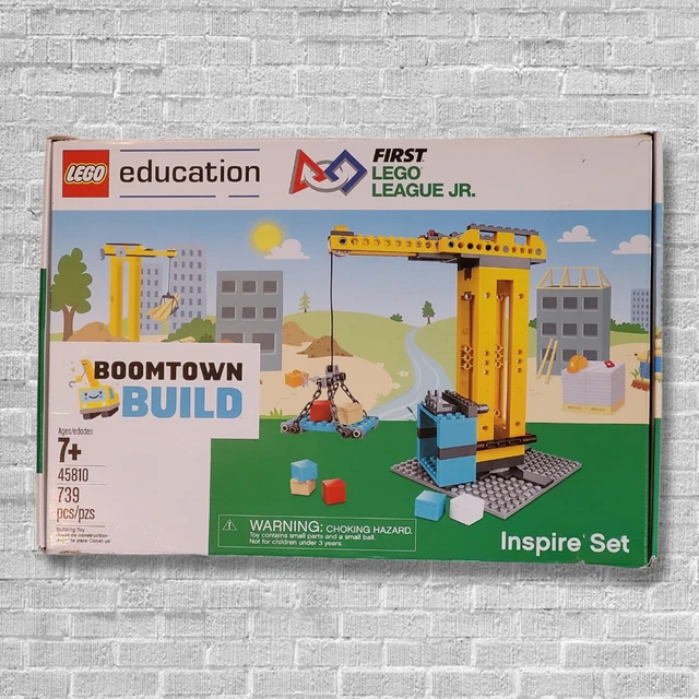 LEGO ROBOTICS ENGINEERING Boomtown Build Inspire Crane Set 45810 - Over ...