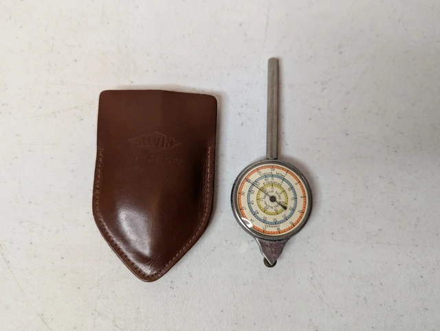 VINTAGE MAP OPISOMETER Map Distance Compass Tool West Germany w/ Case ...