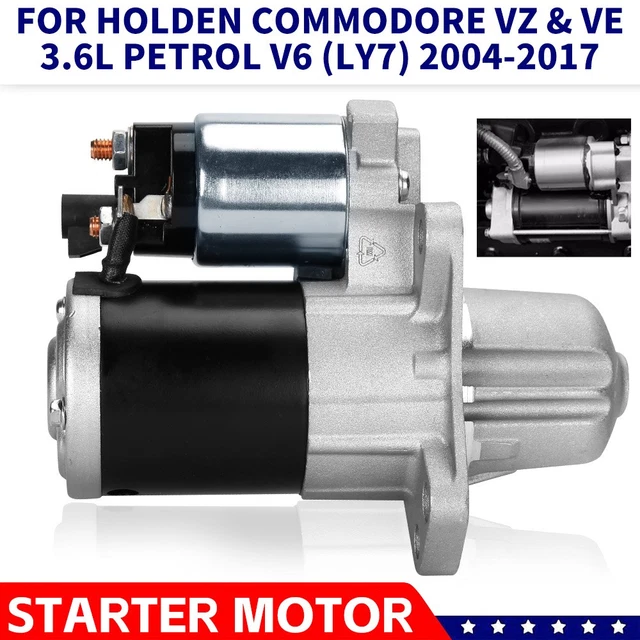 STARTER MOTOR FOR Holden Commodore VZ&VE 3.6L Petrol V6 (LY7)2004-2017 ...