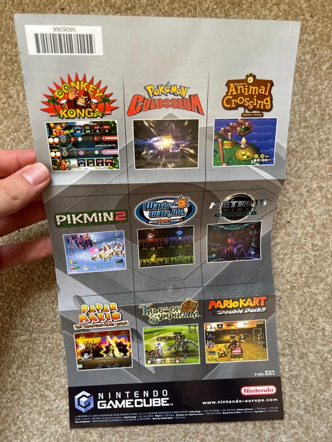 NINTENDO GAMECUBE INSERT Leaflet Flyer Booklet - Zelda Animal Crossing ...