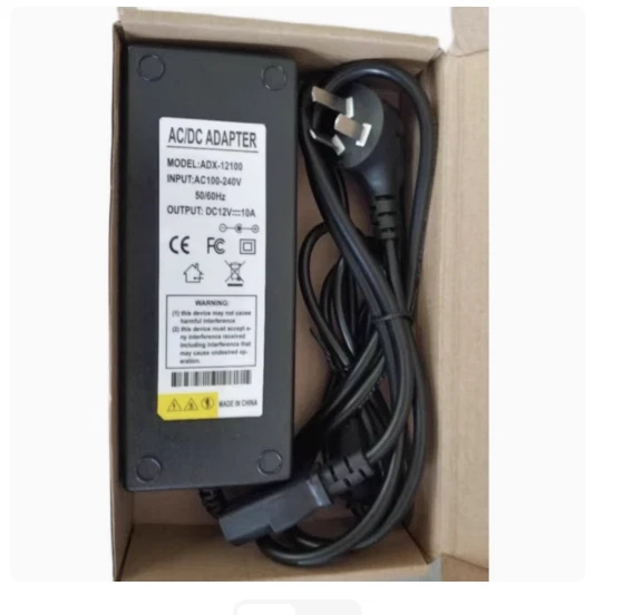 ADX-12100 12V10A HOST monitor cash register hard disk adaptateur 5.5*2 ...