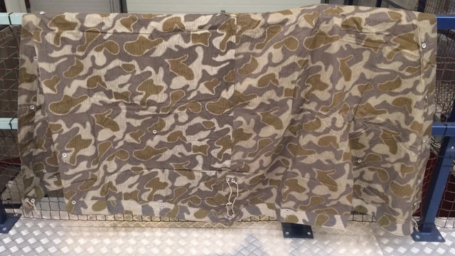 RARE GENUINE AUSTRIAN ARMY "PEA DOT CAMO" ZELTBAHN/SHELTER 1970 DATED ...