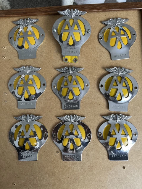 VINTAGE CAR BADGES/EMBLEMS Complete Collection Some Rare £90.00 ...