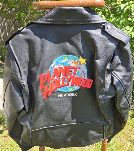 ULTRA RARE PLANET Hollywood Leather Motorcycle Punk Rock Jacket Stormin ...
