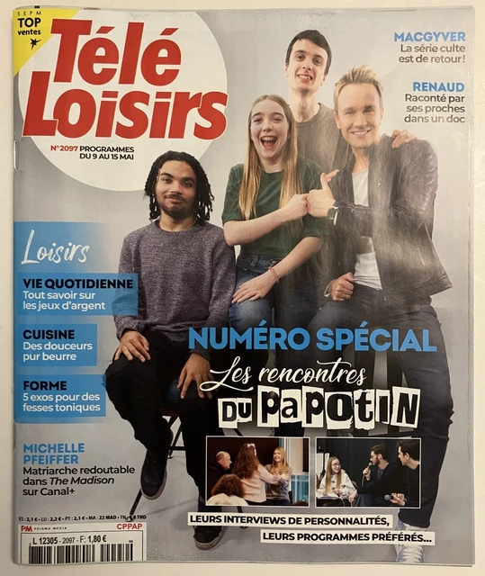 TELE LOISIRS N° 2097 - 2026 -Renaud Michelle Pfeiffer J. Depardieu Eye ...
