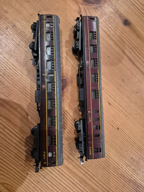 TRIX MK1 COMPOSITE Corridor M16171 model plusM21240 brake in BR maroon ...