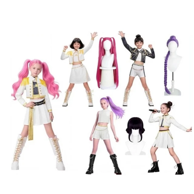 KIDS KPOP DEMON Hunters Rumi Zoey Mira Costume Cosplay Girls Book Week ...