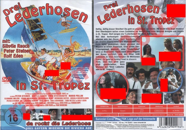 DVD DREI LEDERHOSEN IN ST TROPEZ (1980) Peter Steiner Eleonore Melzer ...
