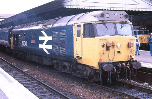 ORIGINAL COLOUR SLIDE of 50040 BR class 50 diesel loco £2.25 - PicClick UK