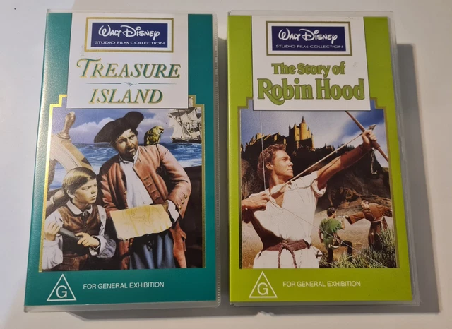 DISNEY TREASURE ISLAND / The Story of Robin Hood Vintage VHS + Free ...