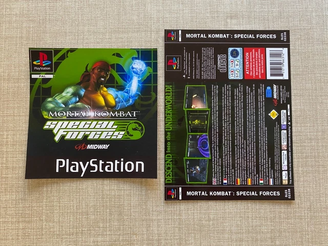 MORTAL KOMBAT SPECIAL Forces Replacement PlayStation PS1 Covers Front ...