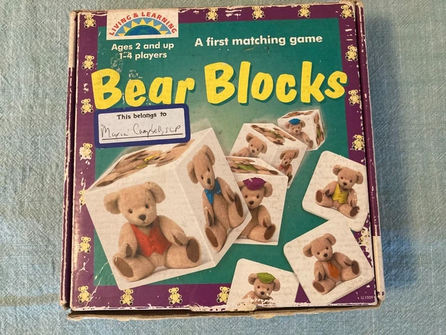 BEAR BLOCKS A First Matching Game Living and Learning Speech Therapy ...