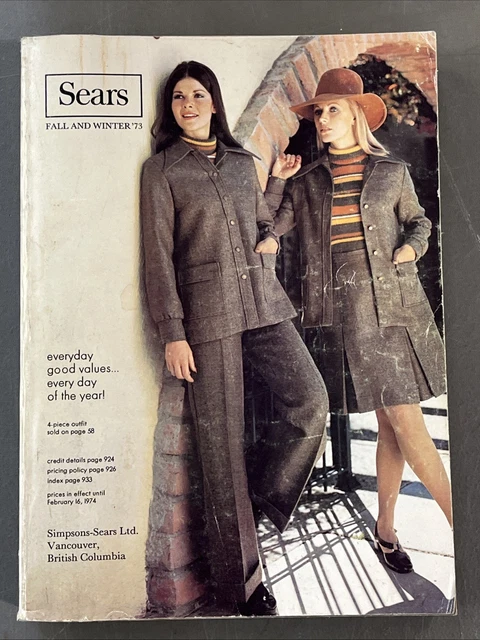 1973 SEARS FALL And Winter Catalog Canada Collectable, See Pictures YB4 $169.99 - PicClick CA