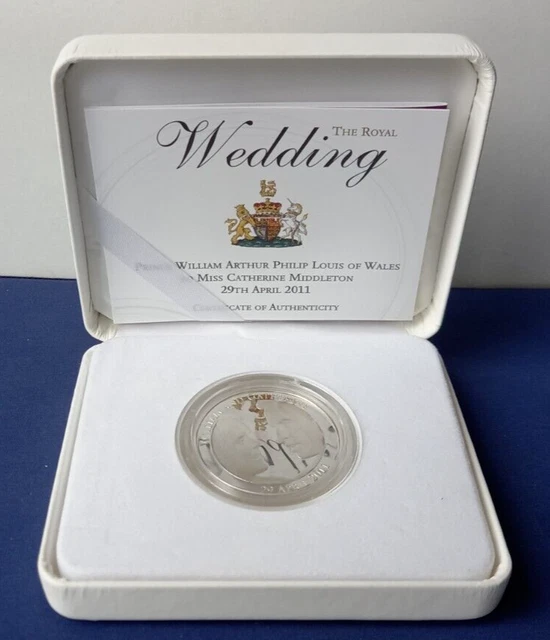 KATE MIDDLETON PRINCE William Wedding Solid Silver Sterling Coin Proof ...