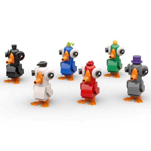 MOC GOOSE GOOSE Duck Minifigures Building Blocks Set Leisure Gaming Toy ...
