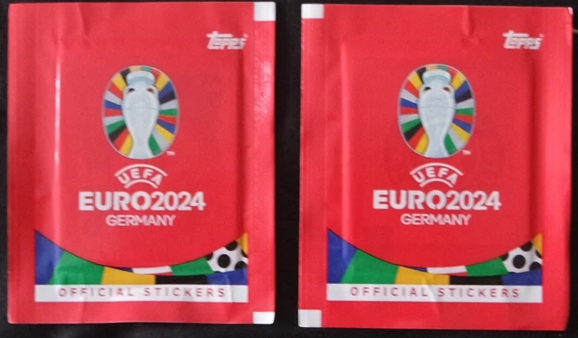 TOPPS, UEFA EURO 2024 Germany Swiss Edition: 2 bustine di stickers EUR ...