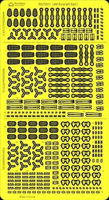 RAINBOW PE 1/700 Ijn Flugzeug Set I (Val Kate A6M2 Zero) RB7001 EUR 10 ...