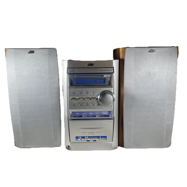 JVC UX-J60 MICRO System Stereo CD Player Tape Tuner Speakers Great Sound Rare £50.00 - PicClick UK