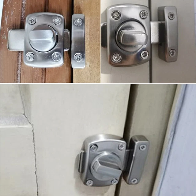 ROTATING BOLT LATCH Safety Door Sliding Lock Fence Gate Latches Home ...