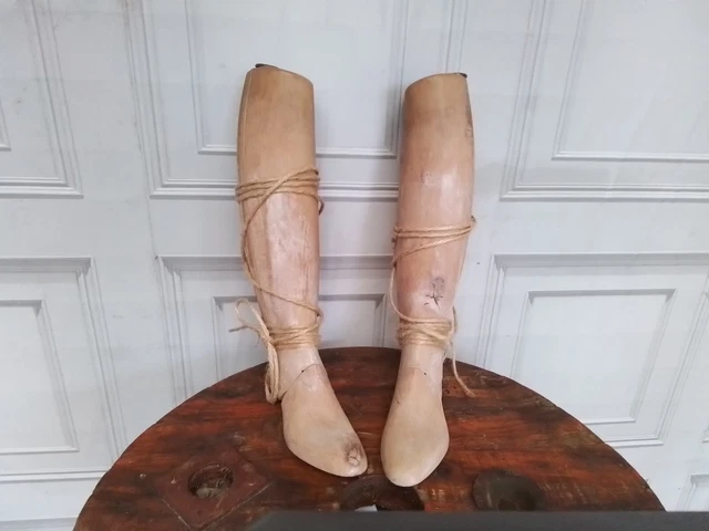 ANTIQUE FRENCH Wooden Boot Trees , Stretchers £195.00 - PicClick UK