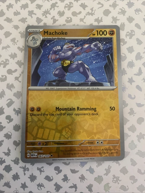 MACHOKE REVERSE HOLO Pokémon Scarlet & Violet-151 067/165 £1.40 ...