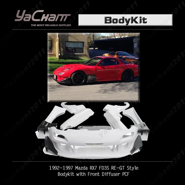 FRP/CARBON BODYKIT(BUMPER,FENDER,CANARDS)FOR 92-97 Mazda RX7 FD3S RE-GT ...