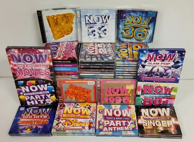 65 X NOW CD Joblot- 29 33 36 1984 1996 70s Glam Pop 80s Party Hits ...