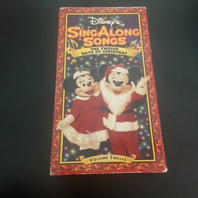 DISNEY SING ALONG Songs The Twelve Days of Christmas Volume 12 VHS ...