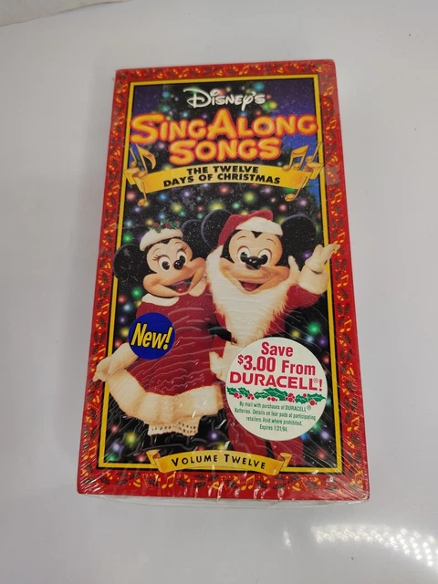 DISNEYS SING ALONG Songs - The Twelve Days of Christmas (VHS, 1997 ...