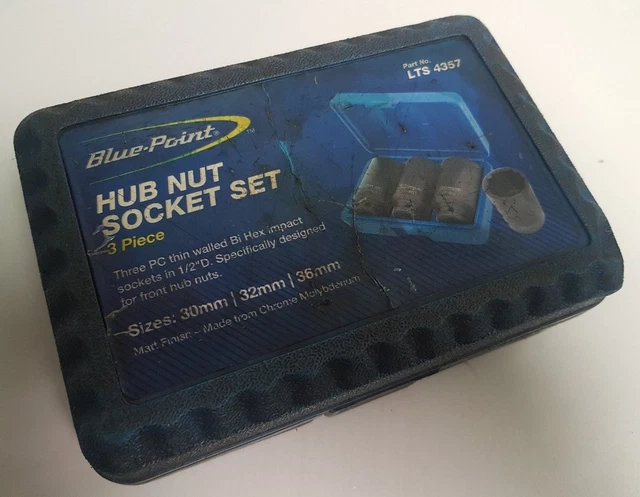BLUE-POINT HUB NUT Socket Set 30mm 32mm 36mm £44.99 - PicClick UK