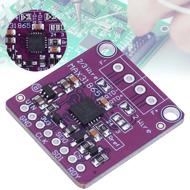MAX31865 PT100/PT1000 RTD Temperature Sensor Detector Module 3.3/5 V £5.62 - PicClick UK
