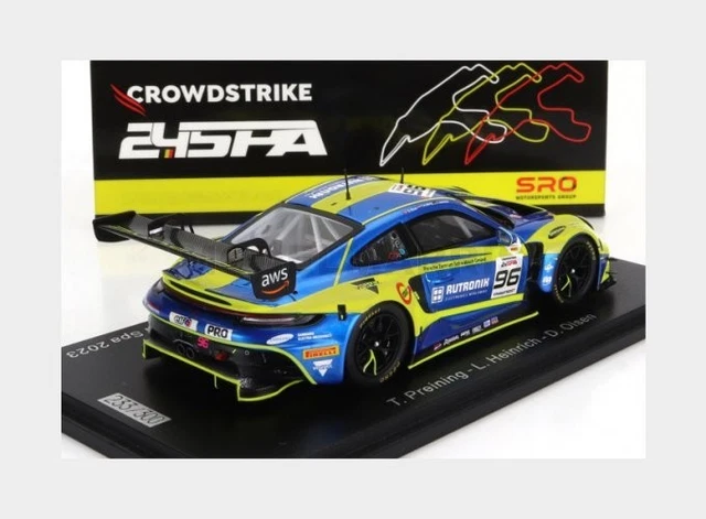 SPARK-MODEL SB702 PORSCHE - 911 992 Gt3 R Team Rutronik Racing N 96 ...