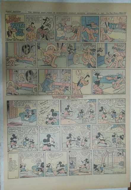 MICKEY MOUSE Pluto The Pup Sunday Page Walt Disney 9 15 1940 Full Page Size 15 00 PicClick mickey-mouse-pluto-the-pup-sunday-page-walt-disney-9-15-1940-full-page-size-15-00-picclick