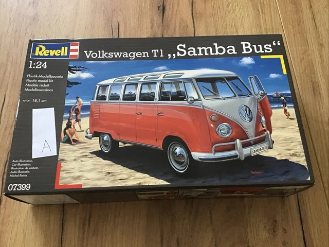 REVELL 07399 VOLKSWAGEN T1 Samba Bus 1:24 Bausatz in OVP (A ) EUR 15,50 ...