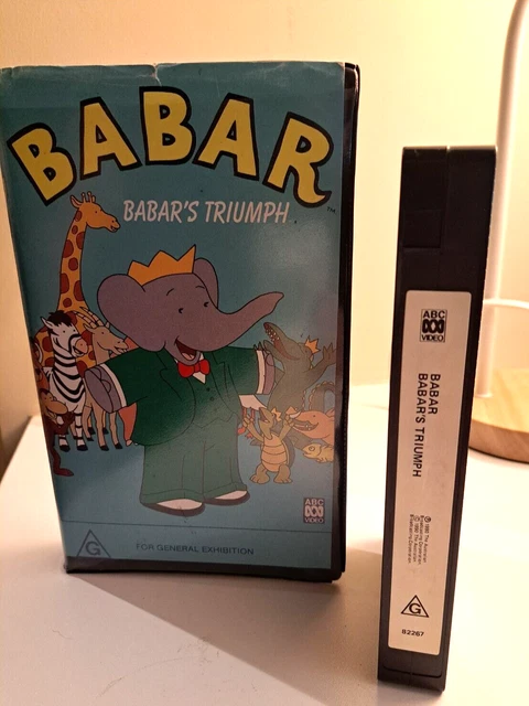 BABAR VOL 3 Babar's Triumph VHS Video ABC Video 1989 Clamshell Festival ...