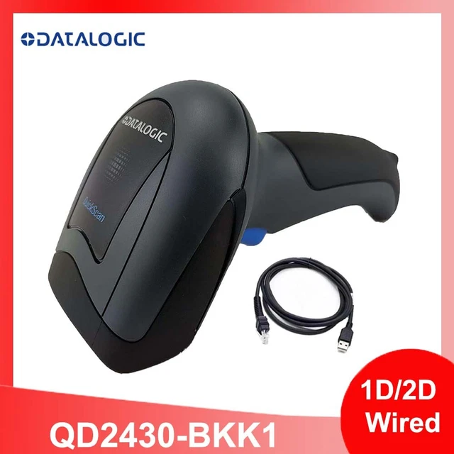 DATALOGIC QUICKSCAN QD2430-BK 2D Corded Handheld Barcode Scanner with ...