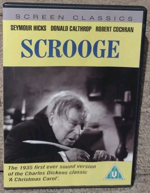 SCROOGE - SCREEN Classics 1935 Film Version (DVD, 2014) Stars Seymour ...