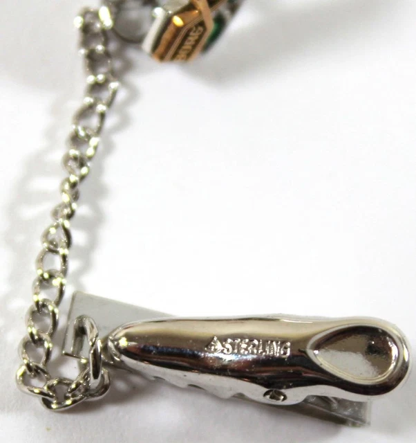 VINTAGE STERLING BORG-WARNER Tie Tack Pin w/ Green Stones – Automotive ...