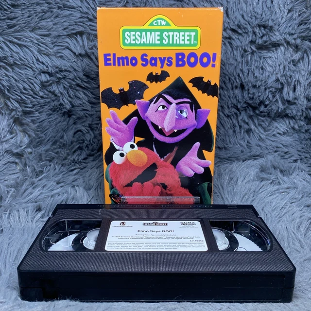 SESAME STREET: ELMO Says BOO! VHS Tape 1999 Halloween Spooky Cartoon ...