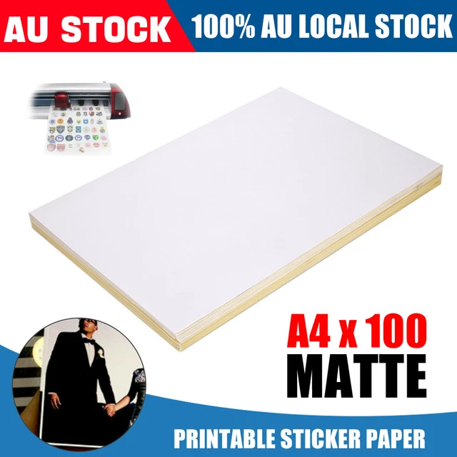 A4 SELF ADHESIVE Sticker Paper Matte Sheet Label Laser Print Printable ...