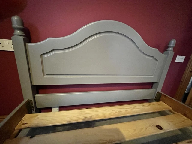 HAND PAINTED PINE Double Bed Frame £156.70 - PicClick UK