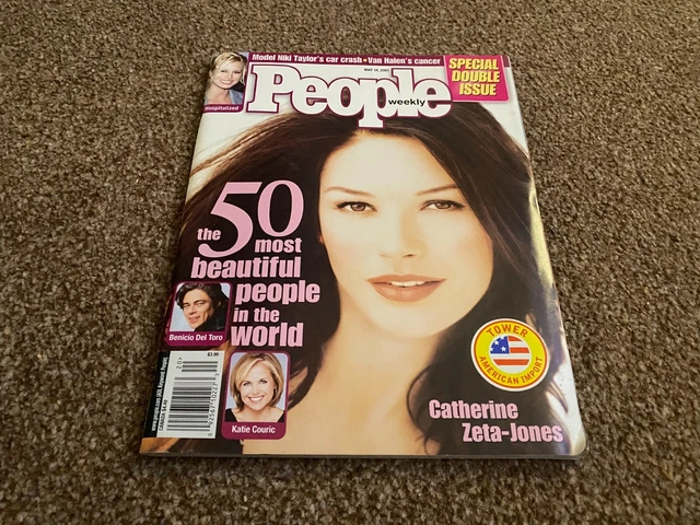 PEOPLE MAGAZINE 14/5/2001 Catherine Zeta Jones. Niki Taylor. Katie ...