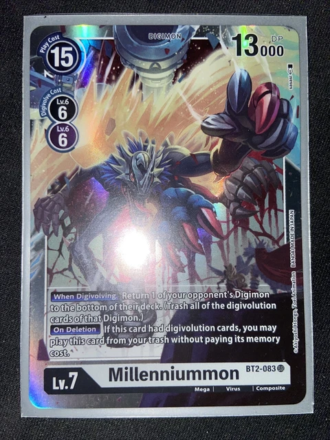 DIGIMON CARD GAME Millenniummon BT2-083 SR English EUR 9,90 - PicClick FR