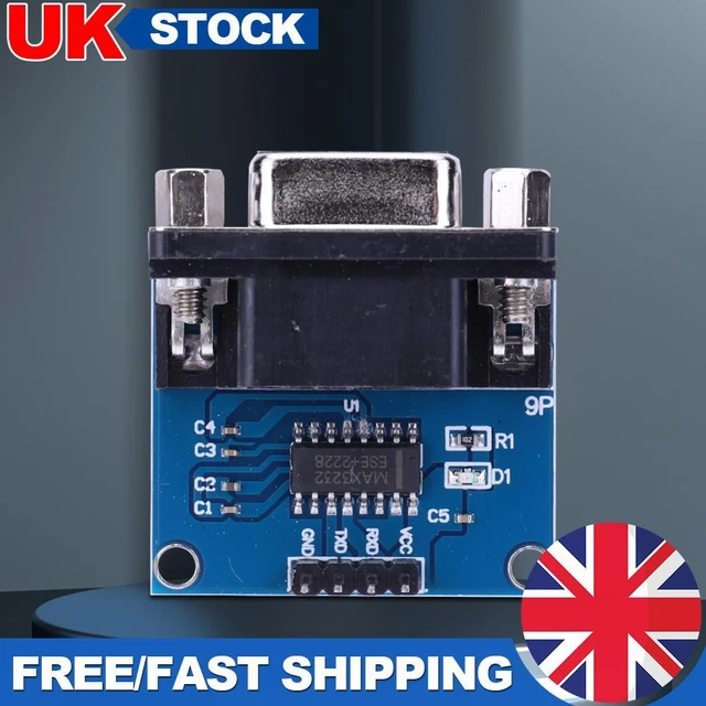 MAX3232 RS232 TO TTL Serial Port Converter transceiver Module Female DB9 D-Sub £4.79 - PicClick UK
