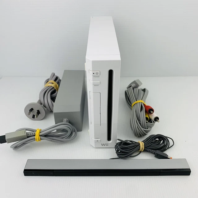 NINTENDO WII CONSOLE Bundle All Cables RVL-001 PAL Gamecube Compatible ...