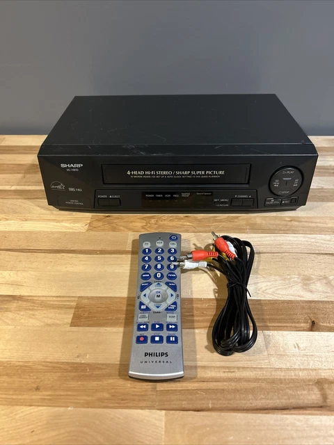 SHARP VCR VC-H810 Video Cassette Recorder VHS REMOTE And Cable SEE ... SHARP VCR VC-H810 Video Cassette Recorder VHS REMOTE And Cable SEE ...