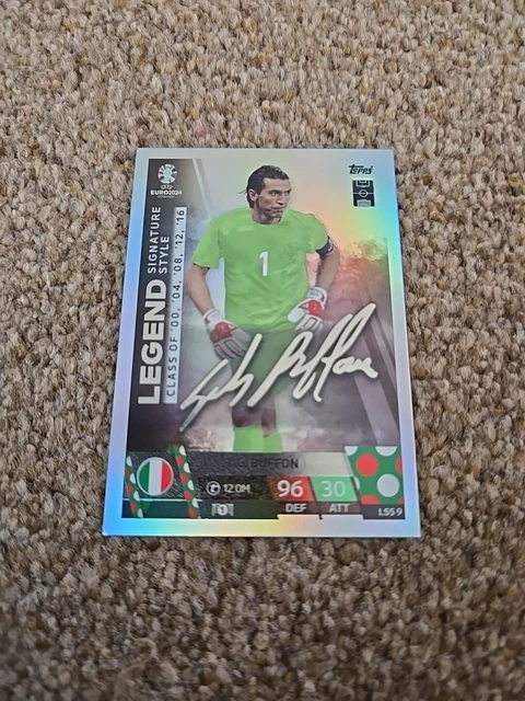 MATCH ATTAX EURO 2024 Gianluigi Buffon Signature Style Legend UEFA ...