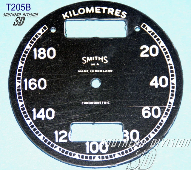 SMITH CHRONOMETER 20-180 Km/h Ziffernblatt kph speedo face BSA Norton ...