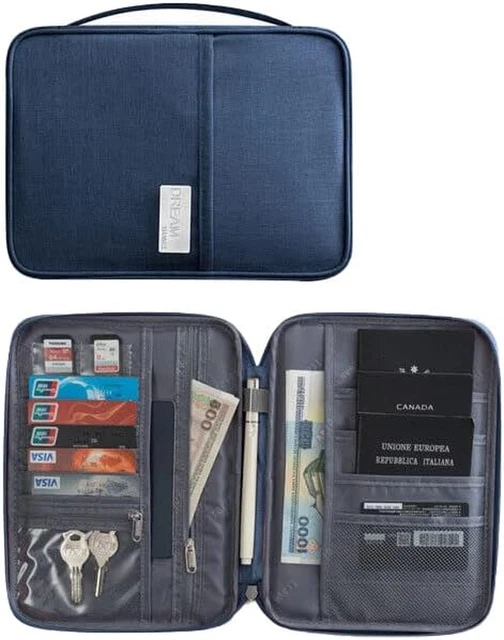 AIMALL WATERPROOF PASSPORT Holder Travel Document Wallet RFID Bag ...