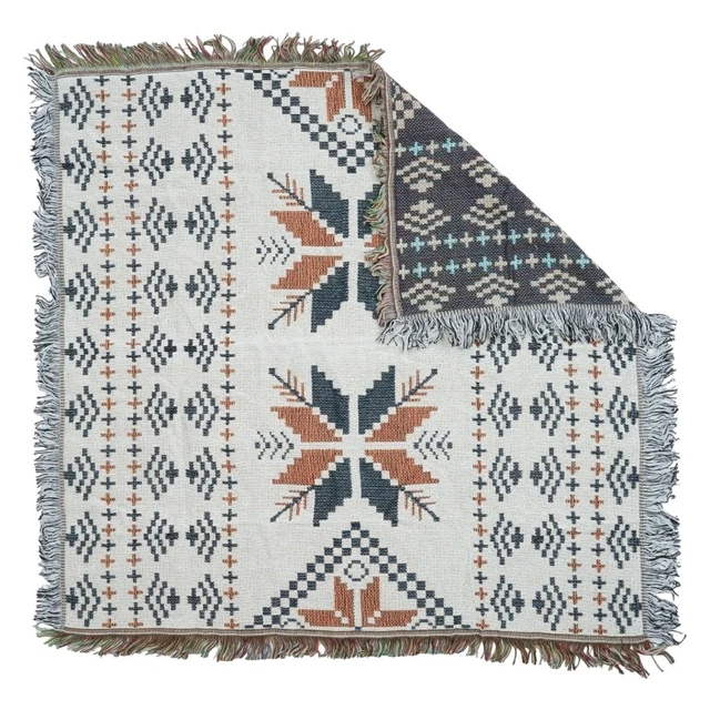 ETHNIC BLANKET CAMPINGS Picnics Mat Travel Rugs with Tassels Campings Equipment $27.53 - PicClick AU